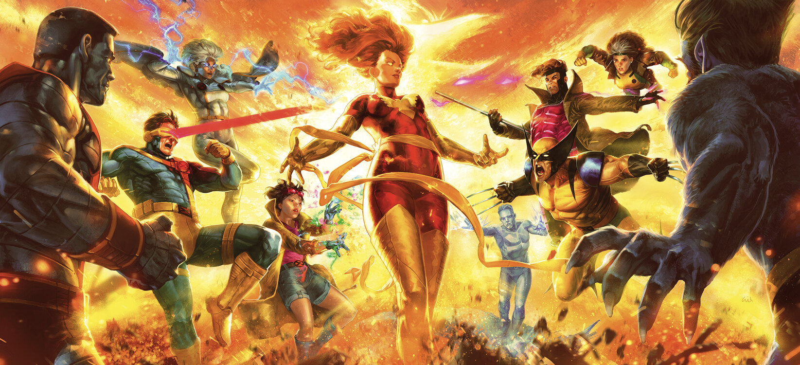 ArtStation - Legendary® Playmat: Dark Phoenix vs The X-Men