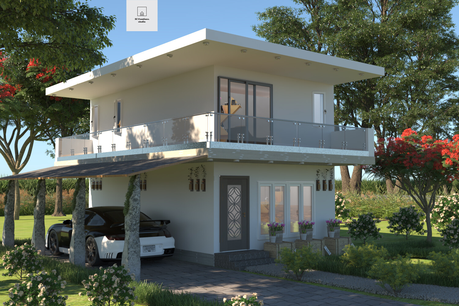 ArtStation - Small house exterior design