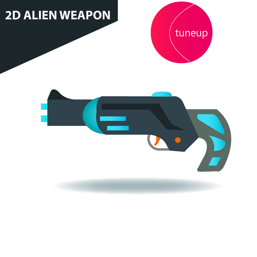 ArtStation - 2D Alien Weapon Design for Game Development