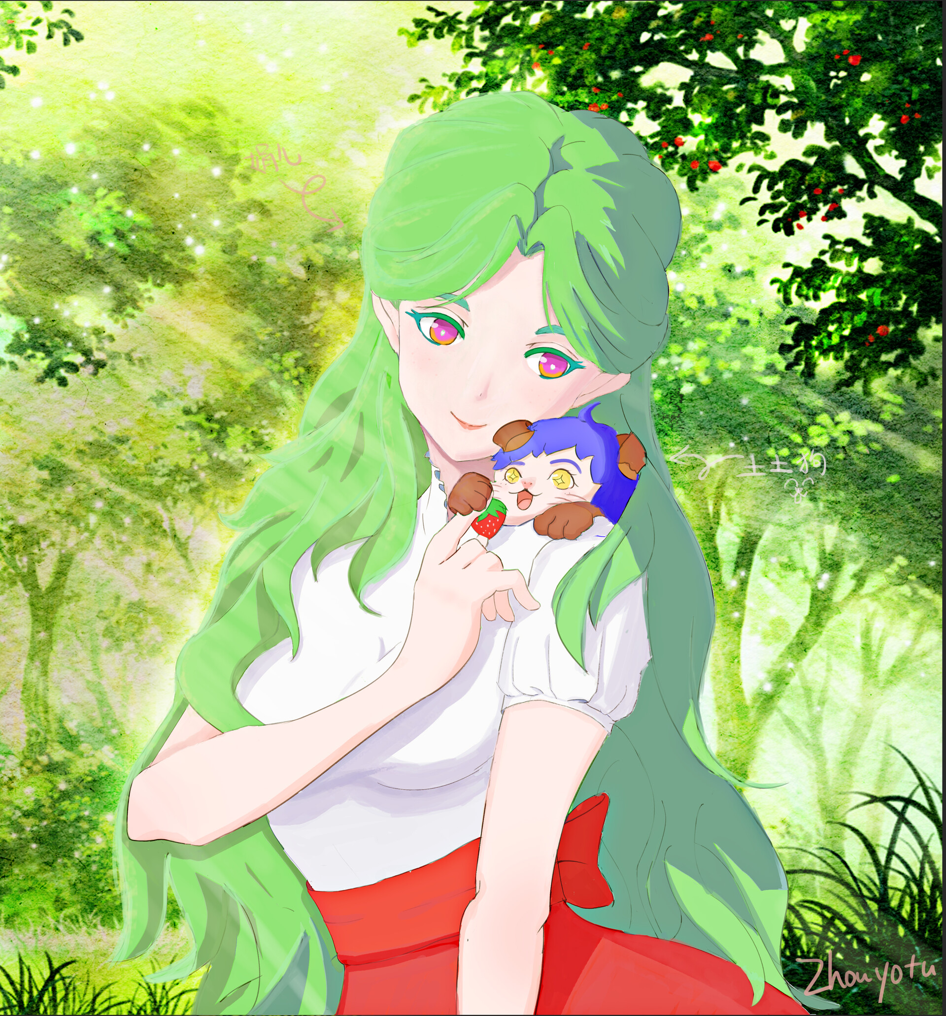 ArtStation - Pixy in deep forest