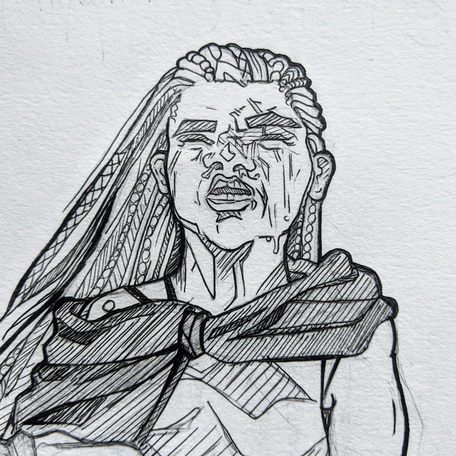 ArtStation - Black and White Character Drawing 2020