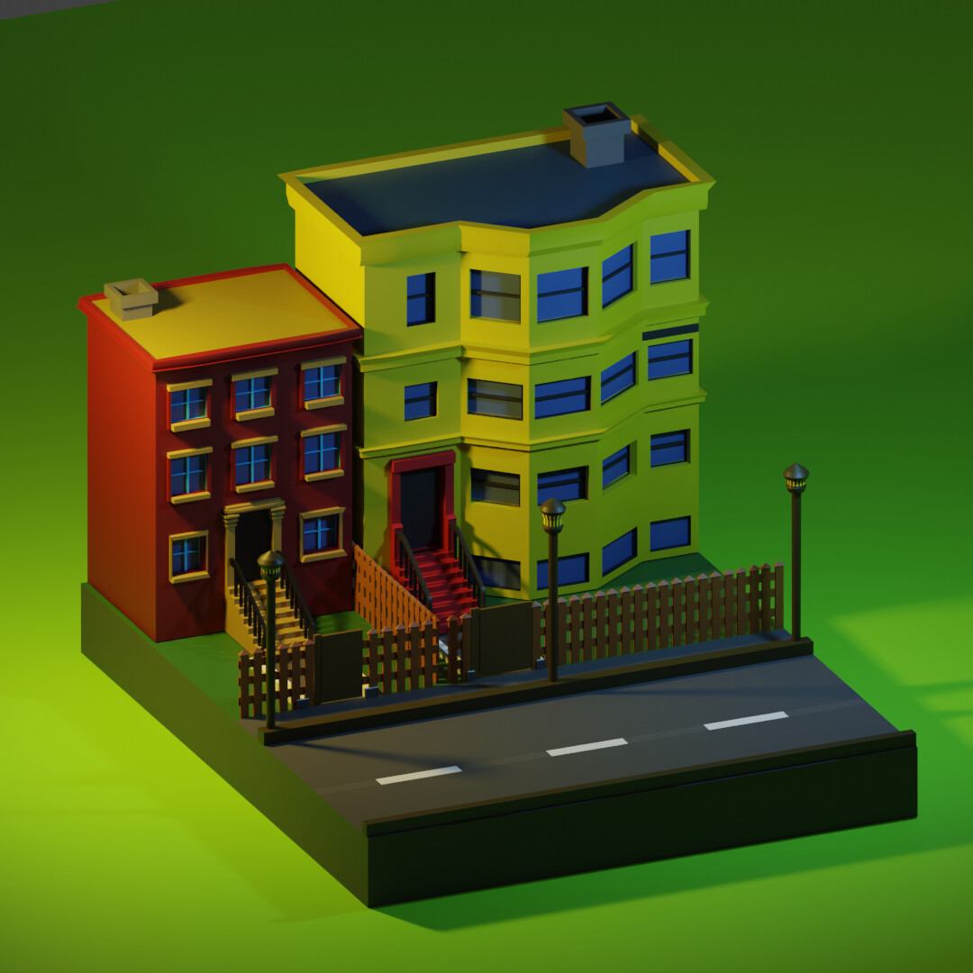 ArtStation - Building from blender