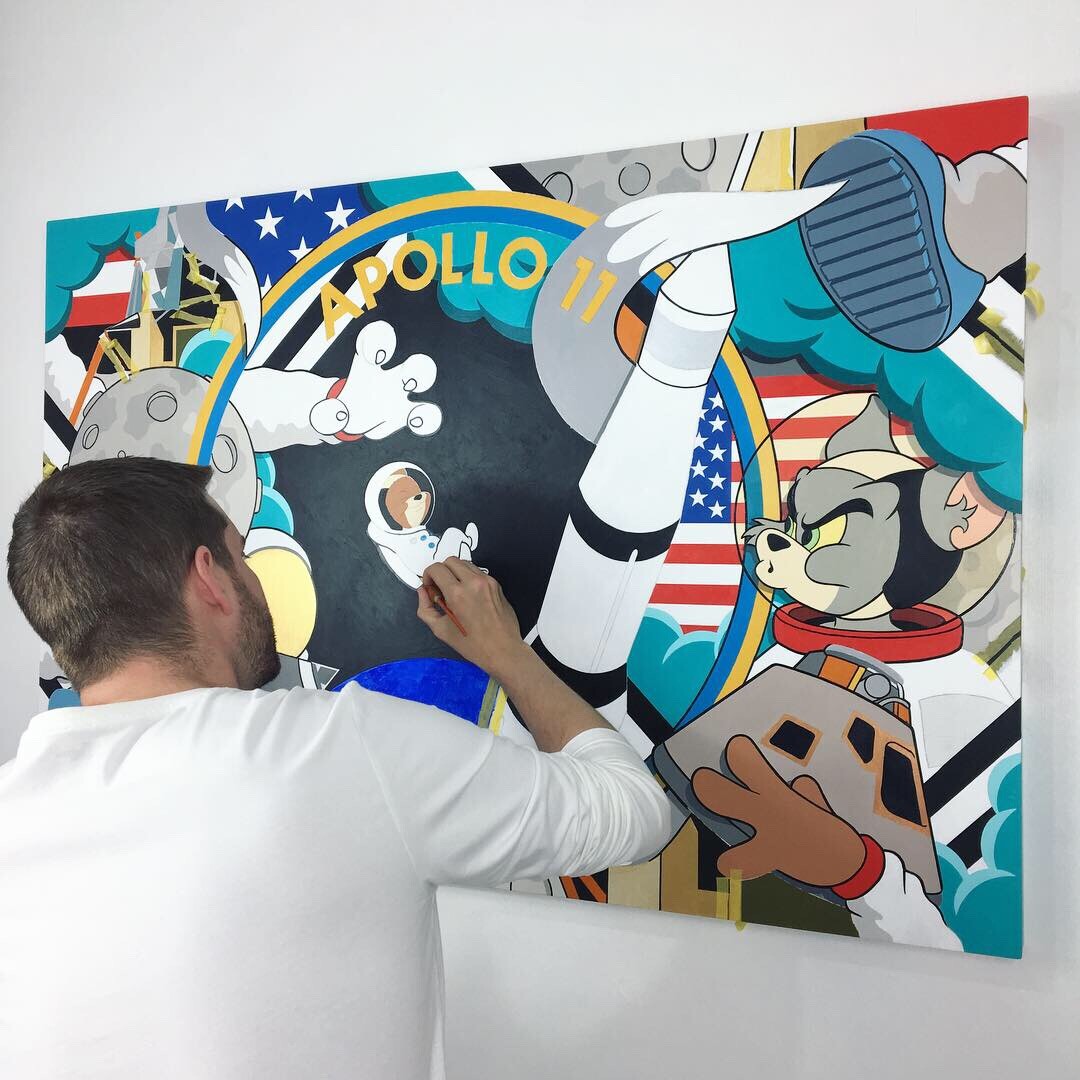 Broos Art - First Mouse on the Moon