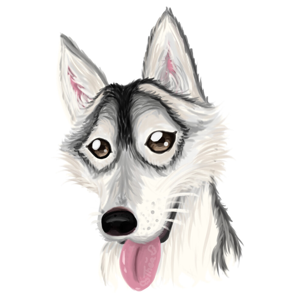 ArtStation - Fanart : My dog Pepper