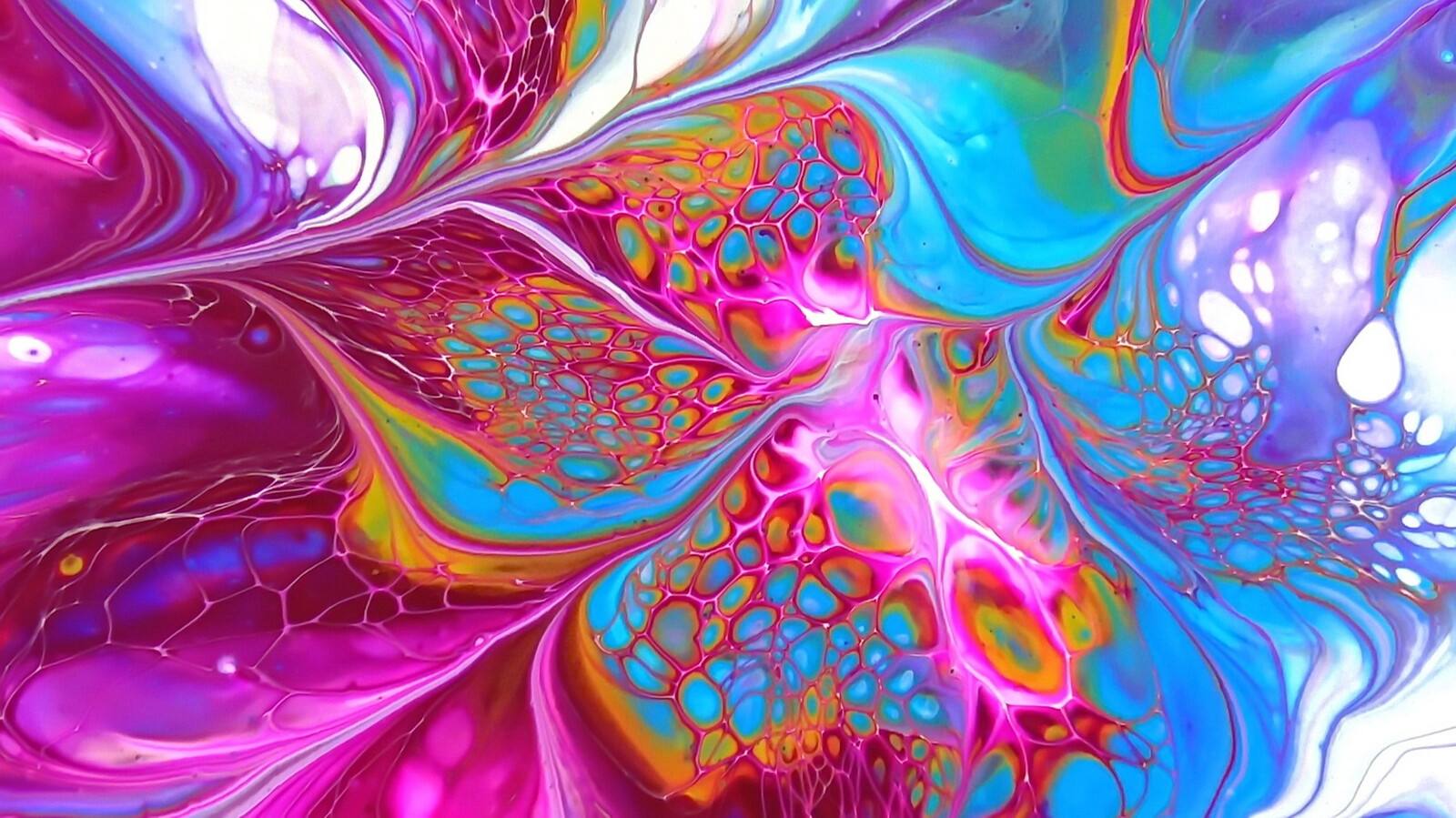 Fiona Art - Wrecked bloom ~ Acrylic pour painting ~ Trying my pouring ...