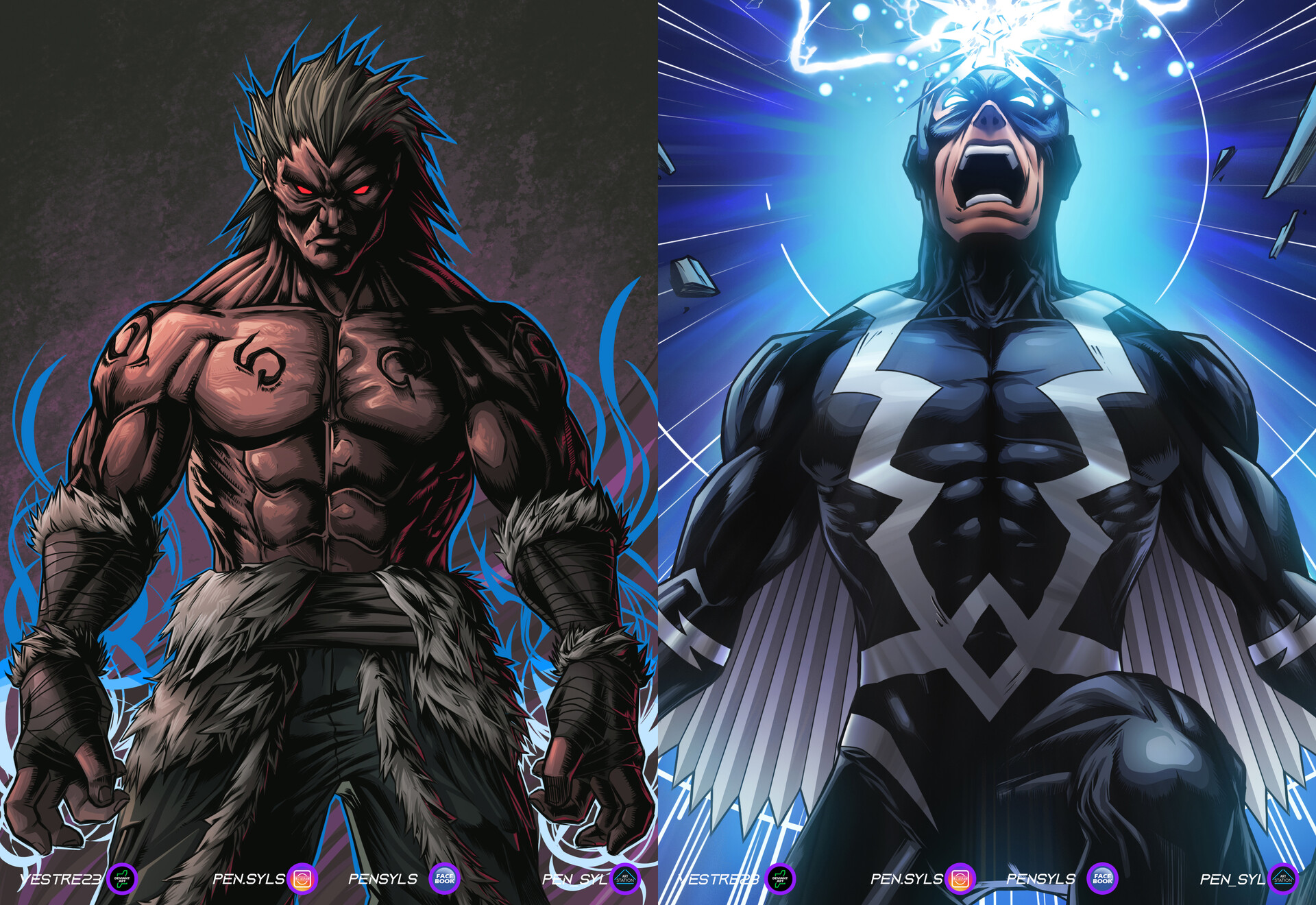 ArtStation - DAY9_Lash, DAY10_Black Bolt