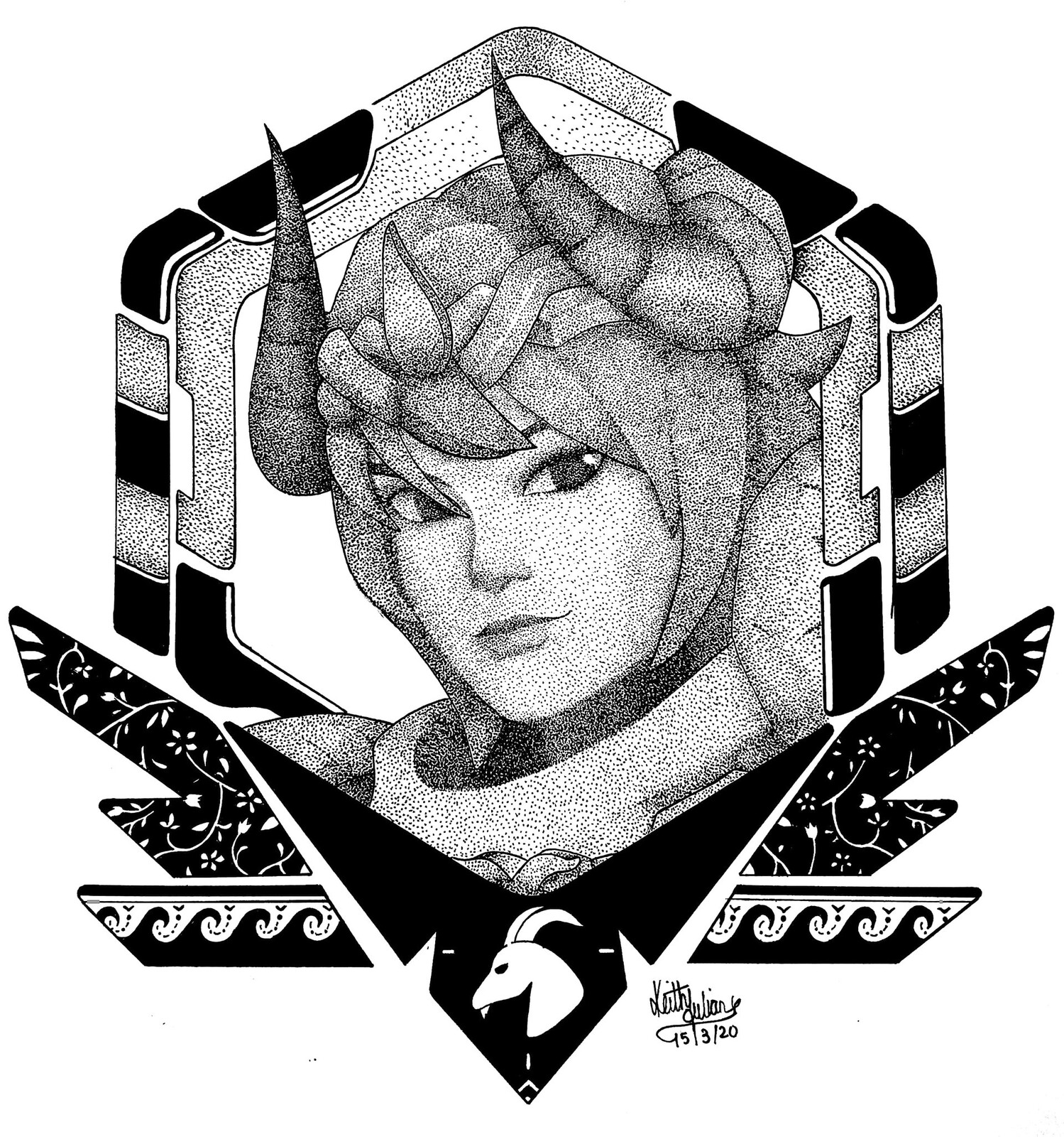 Keith Julian - Pointillism Border Overwatch - A series