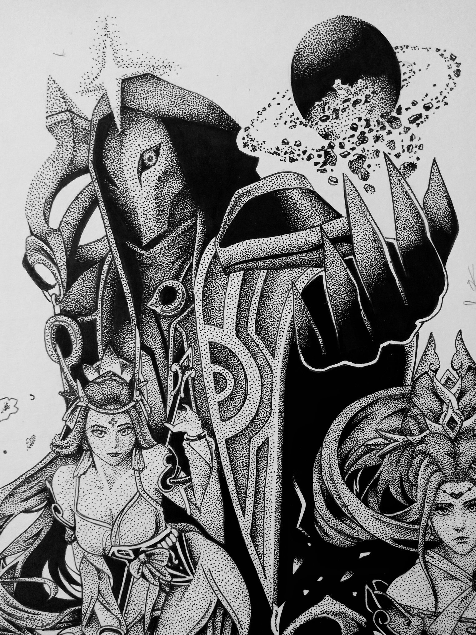 Keith Julian - Nami, Jhin and Janna - A League of Legends Commission