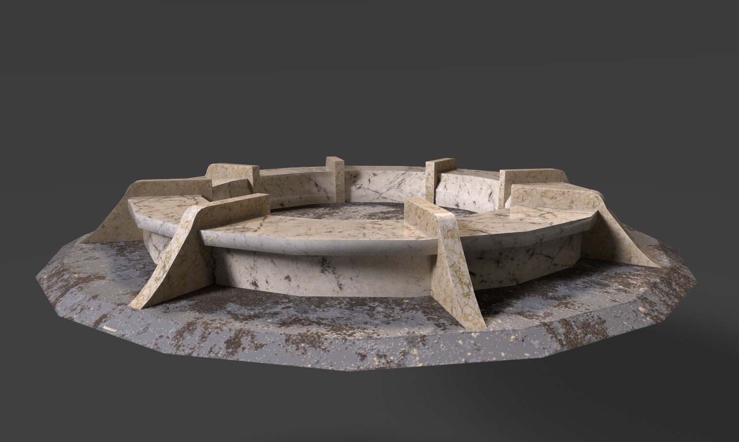 ArtStation - Circular Bench