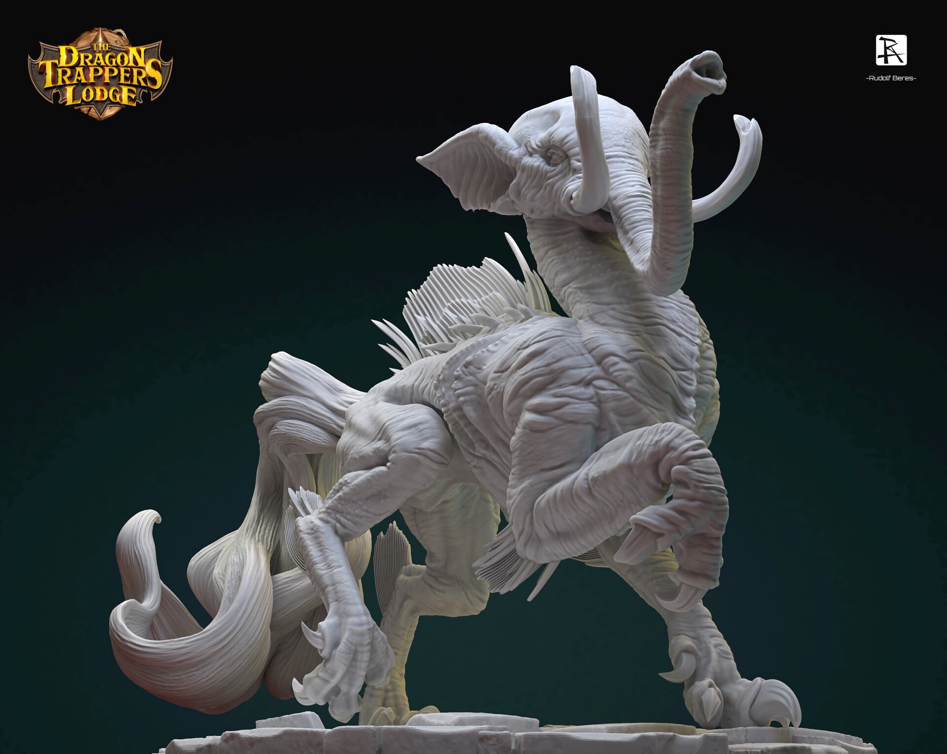 Béres Rudolf Artist - The Dragon Trappers Lodge Mini