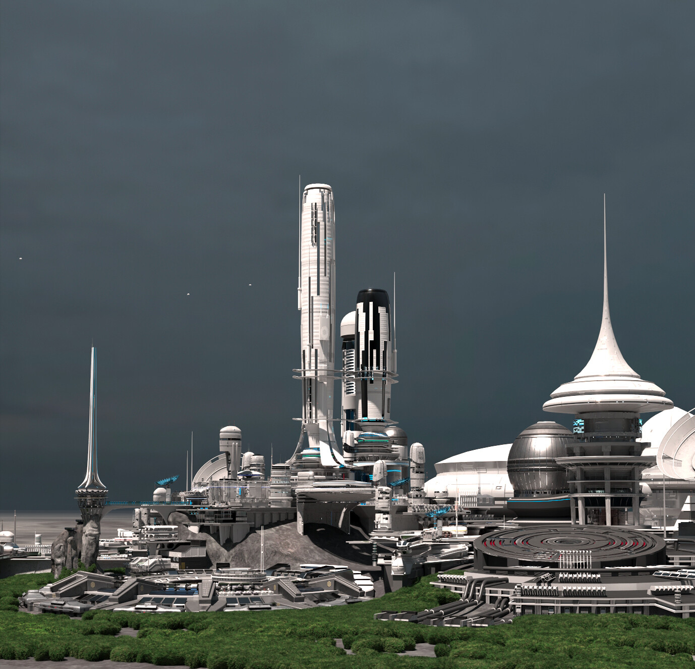 ArtStation - Future City Sci-fi Colony
