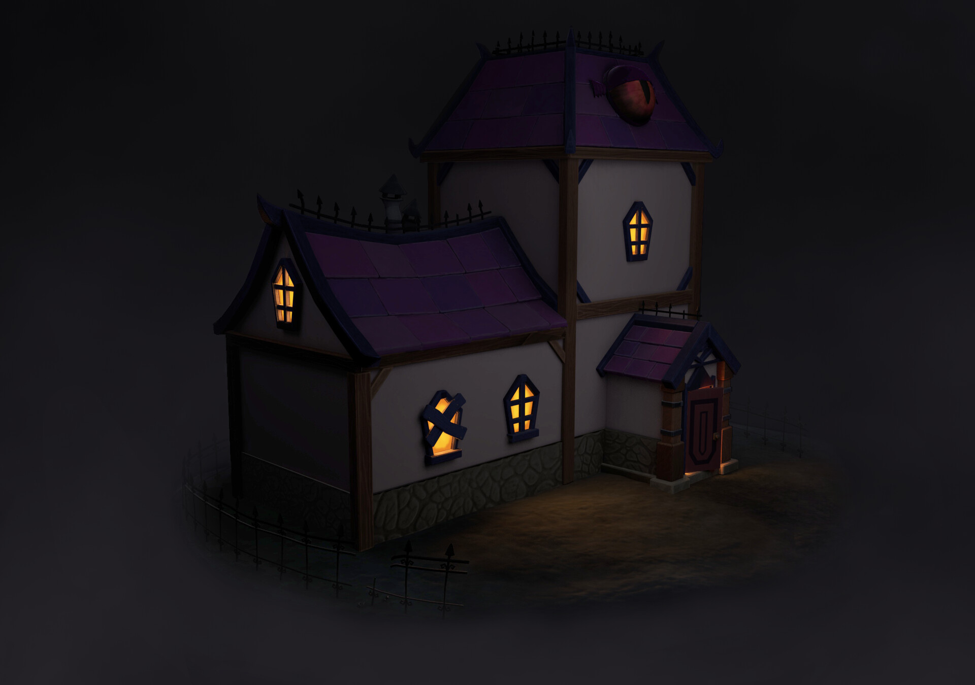 ArtStation - Stylized Haunted House