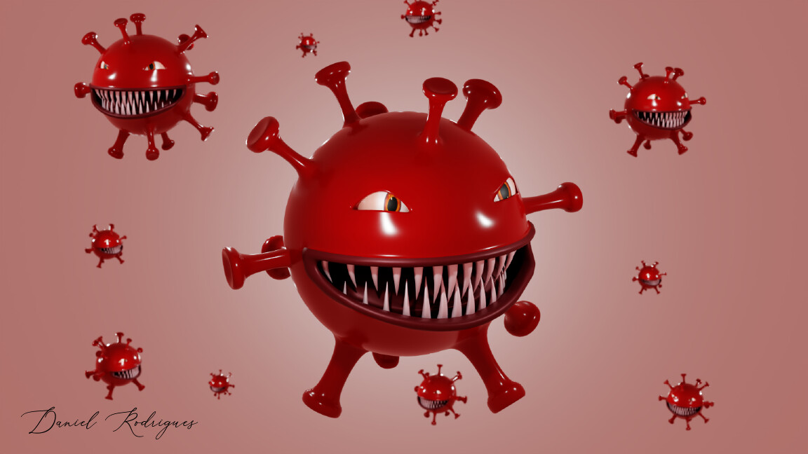 ArtStation - Little Monster - Corona Virus Mode