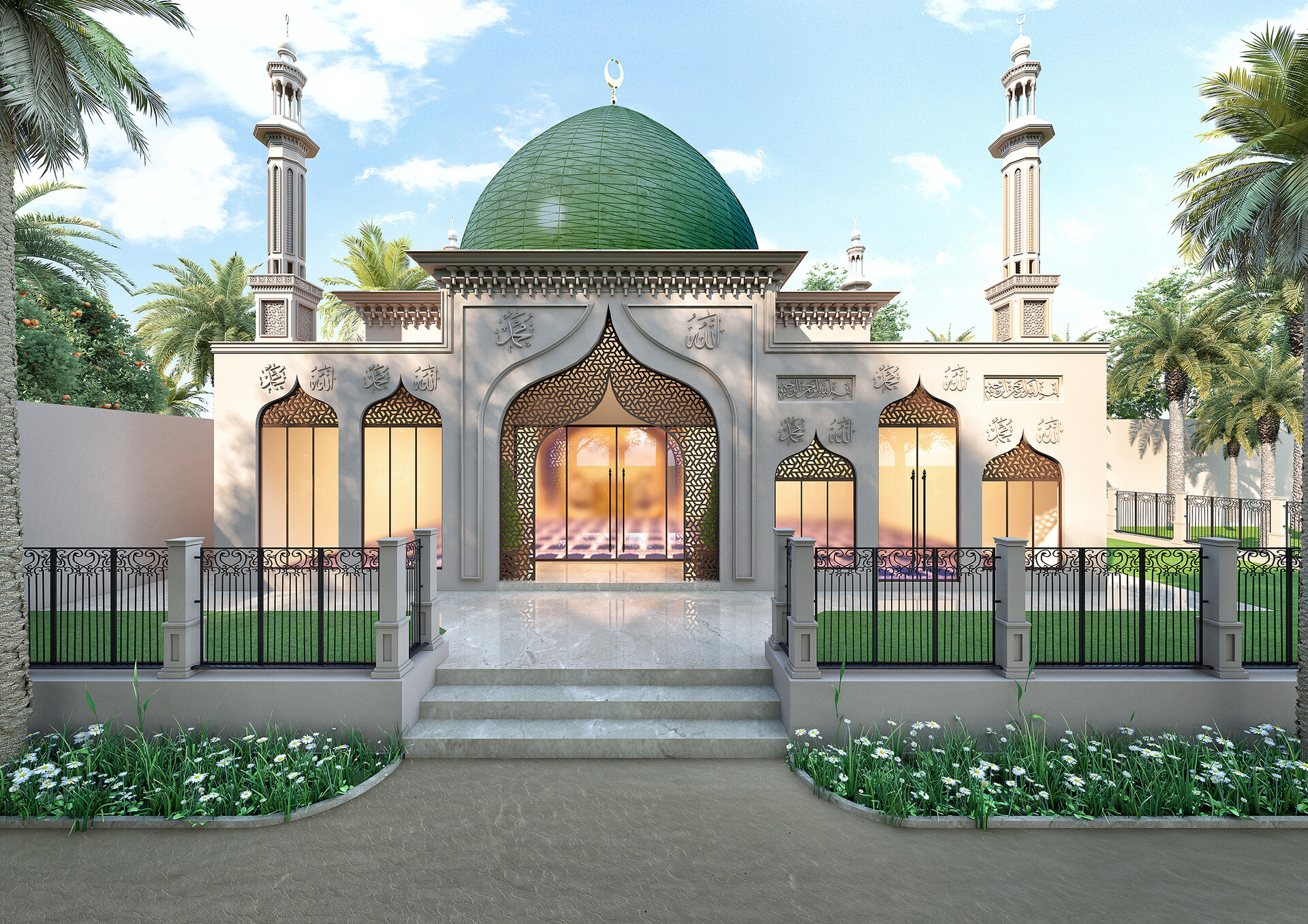 ArtStation - Mosque Exterior. Sialkot, Pakistan