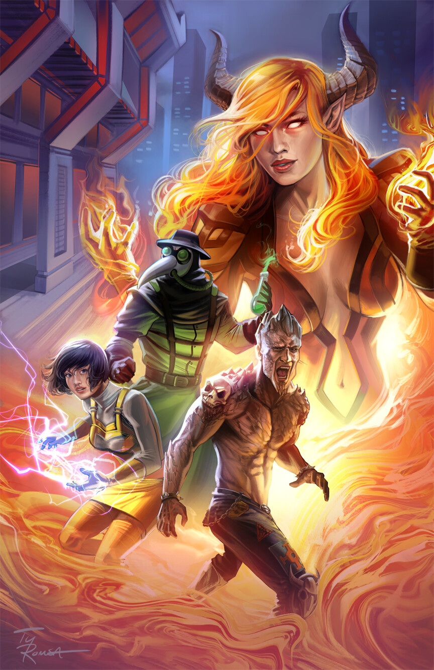 Ty Romsa - C.H.A.M.P.S Comic Cover