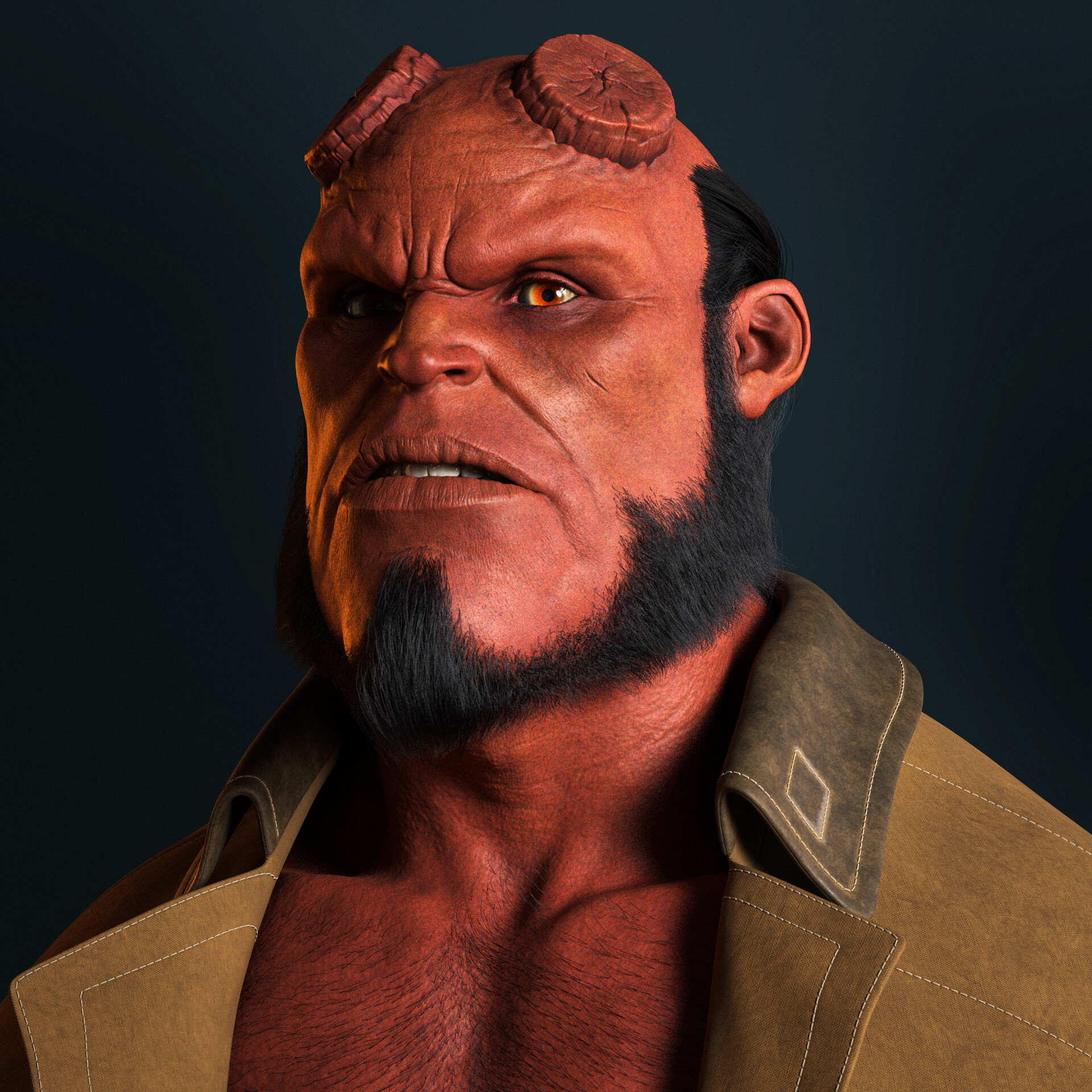 ArtStation - Hellboy Bust