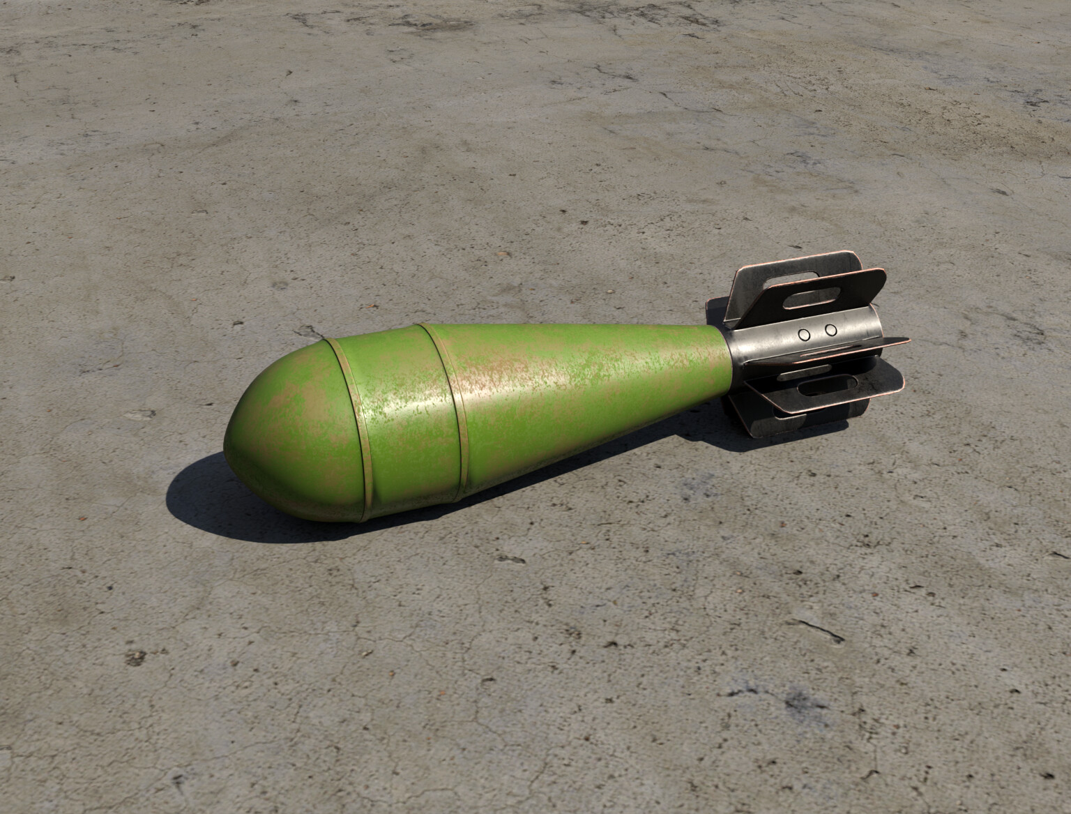 ArtStation - WW2 mortar shell