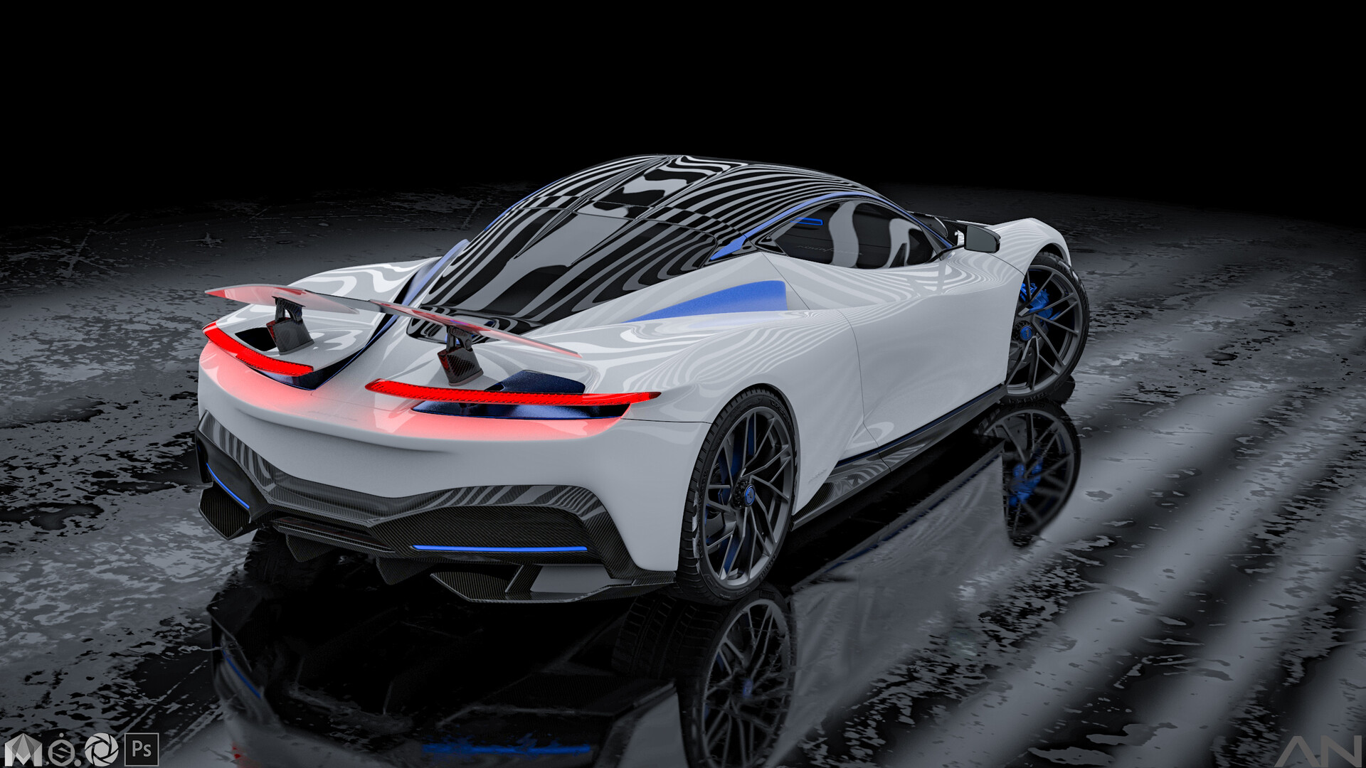 Ashutosh Negi - Pininfarina Battista (PFzero)(with blueprint)