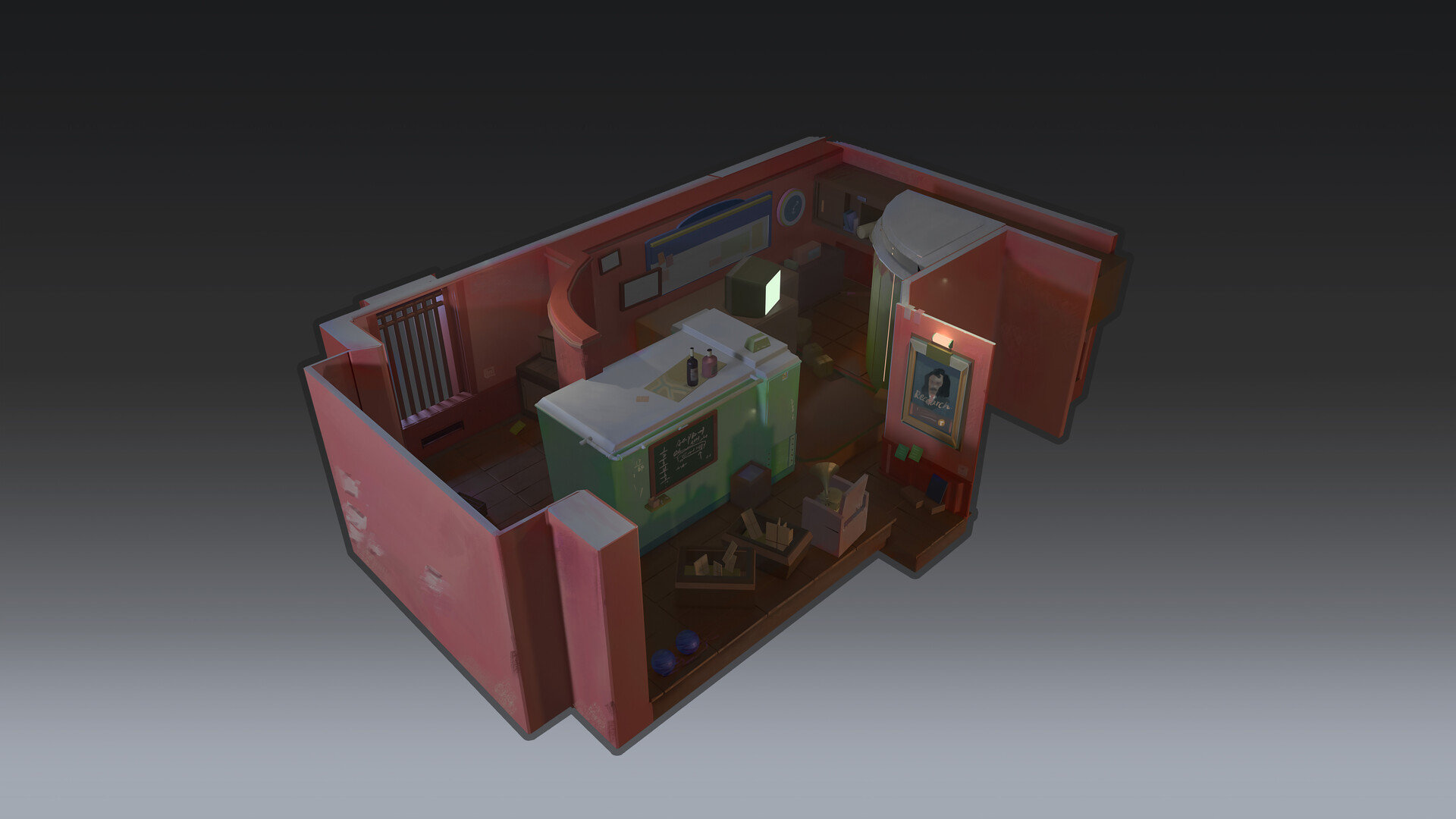 ArtStation - Interior design exercise