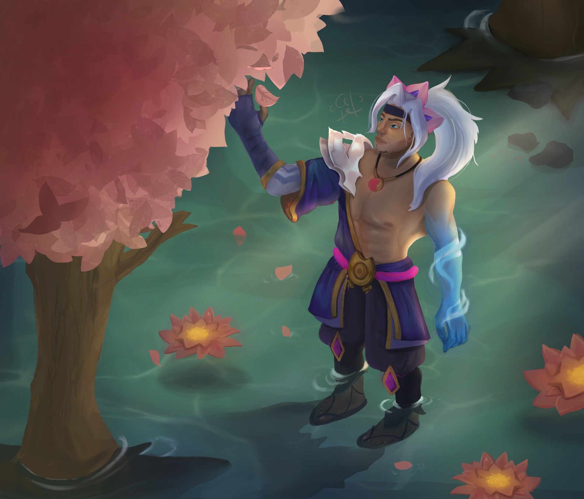 ArtStation - Spirit Blossom Yasuo Fanart