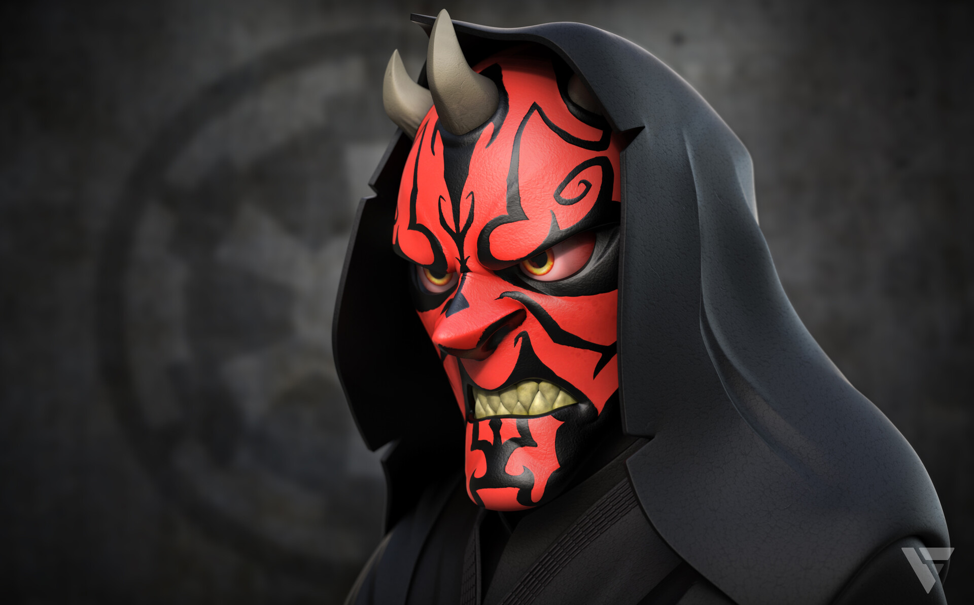 Darth Maul Face Animated