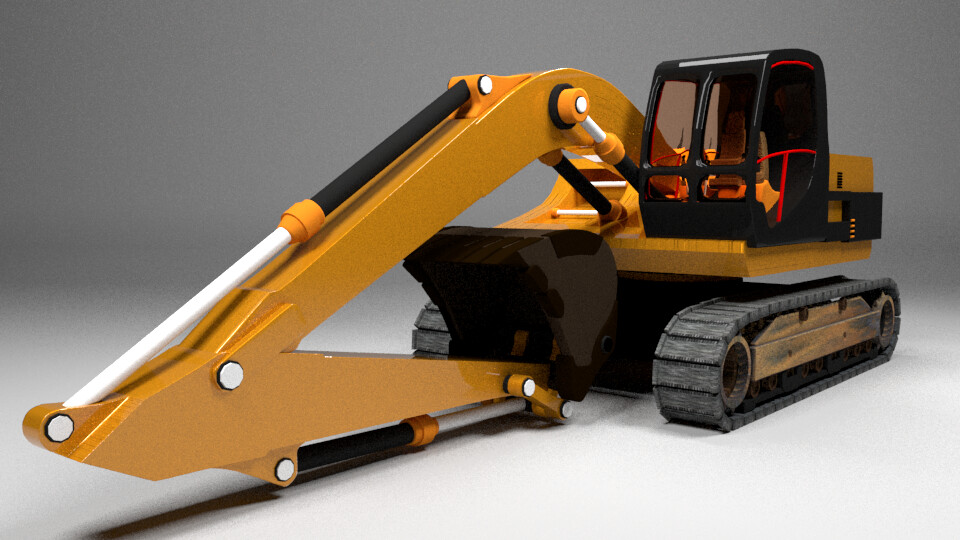 ArtStation - 3D Model/Excavator