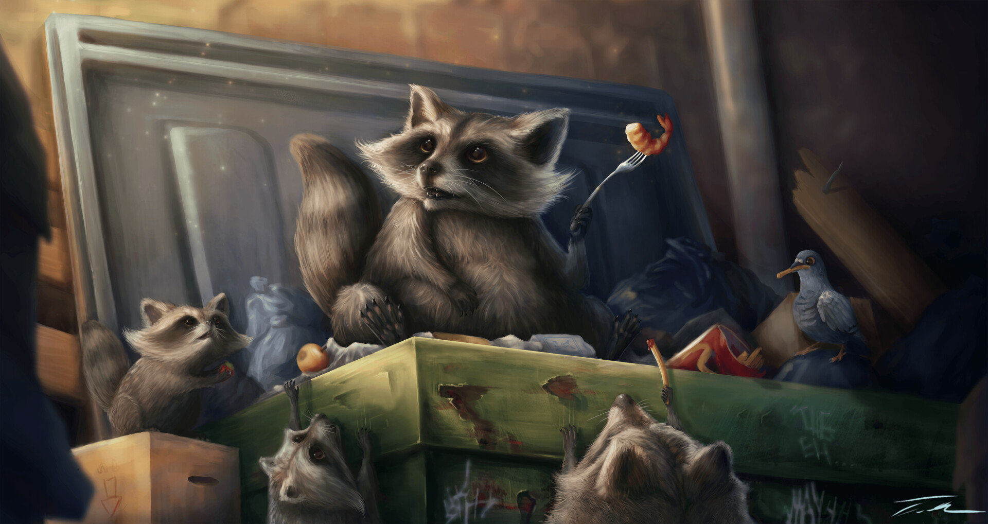 ArtStation - Racoon Banquet