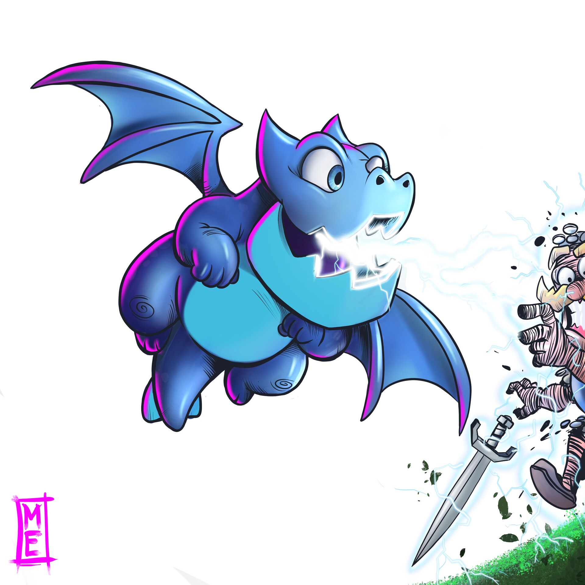 how to draw electro dragon clash royale