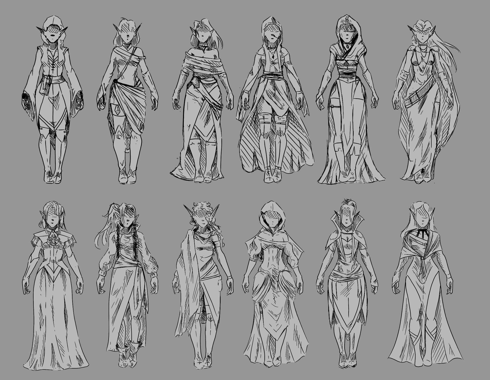 ArtStation - Elf Mage Concepts