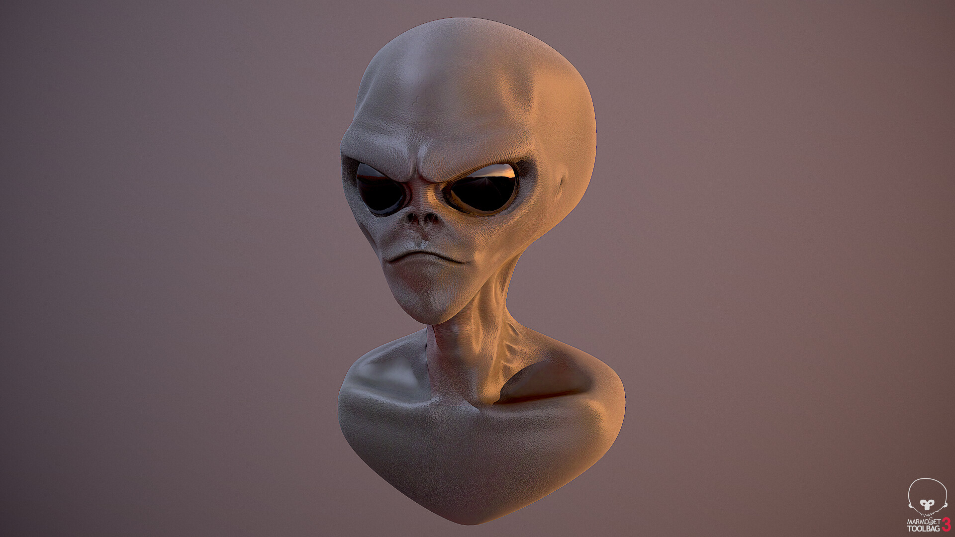 ArtStation - Zeta Alien Bust