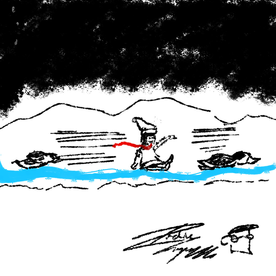 ArtStation - Inktober Day 12 - The Gentle Slide