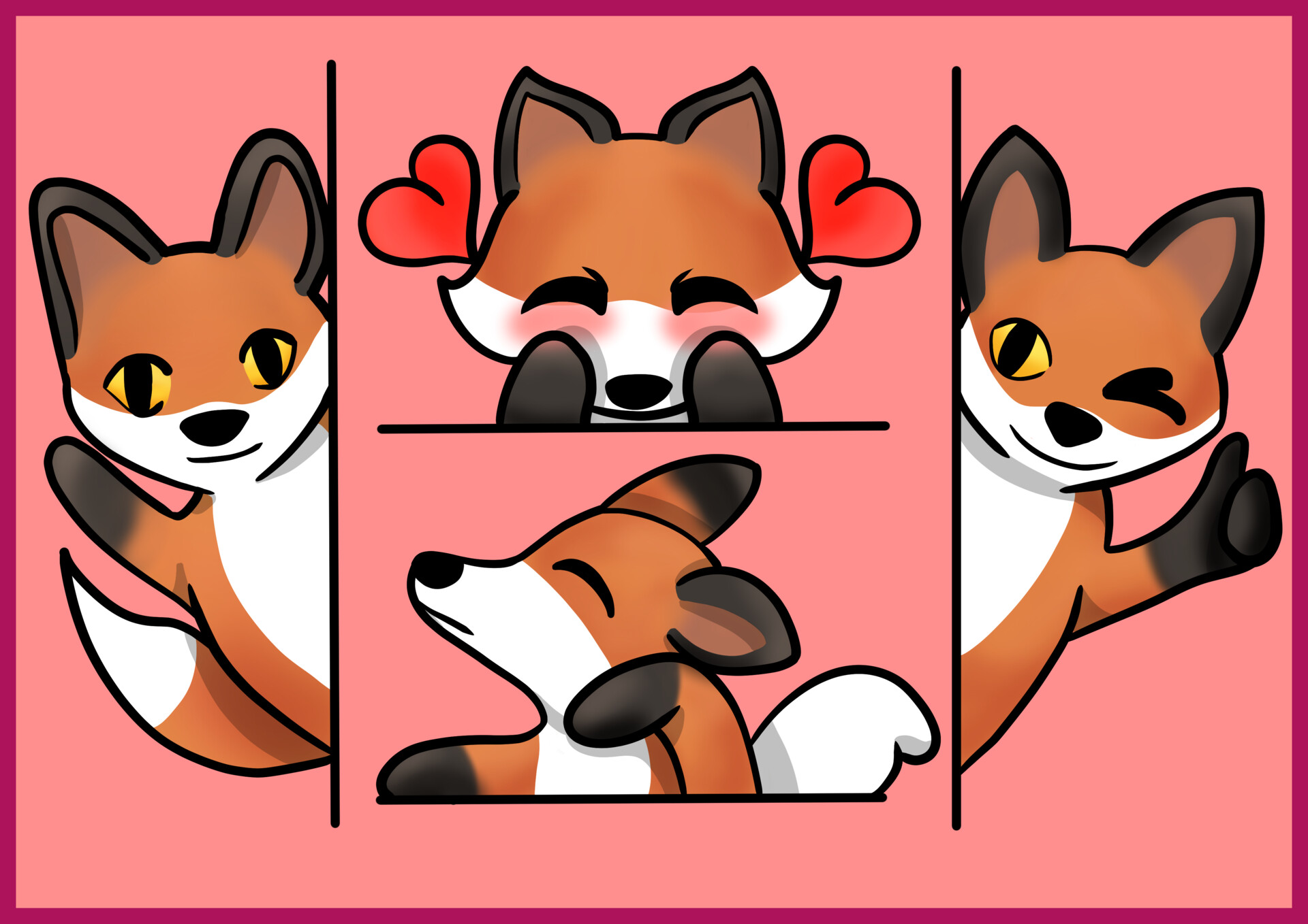 ArtStation - Little Red Foxes