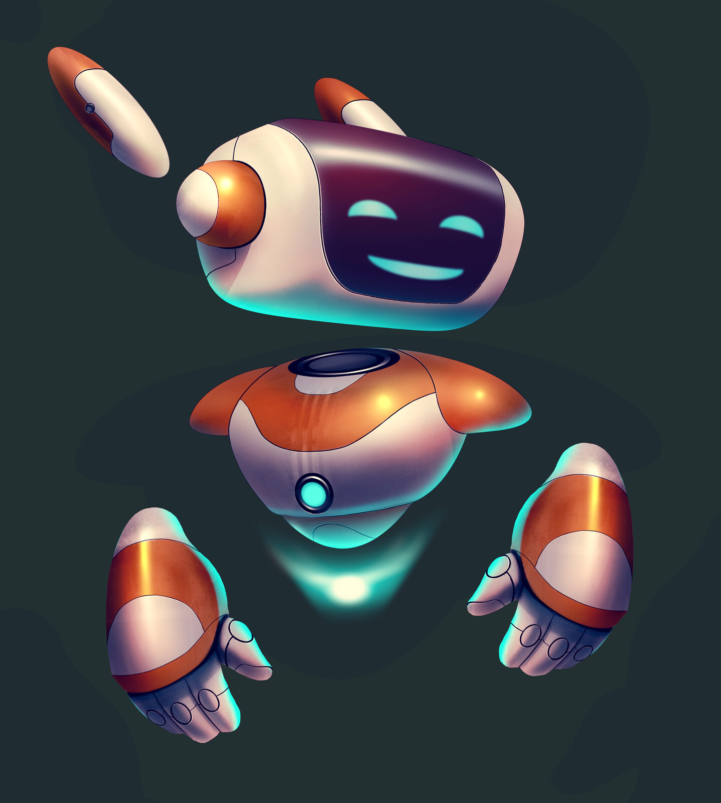 Vladimir Atlagić - Levitating robot character concept - design process