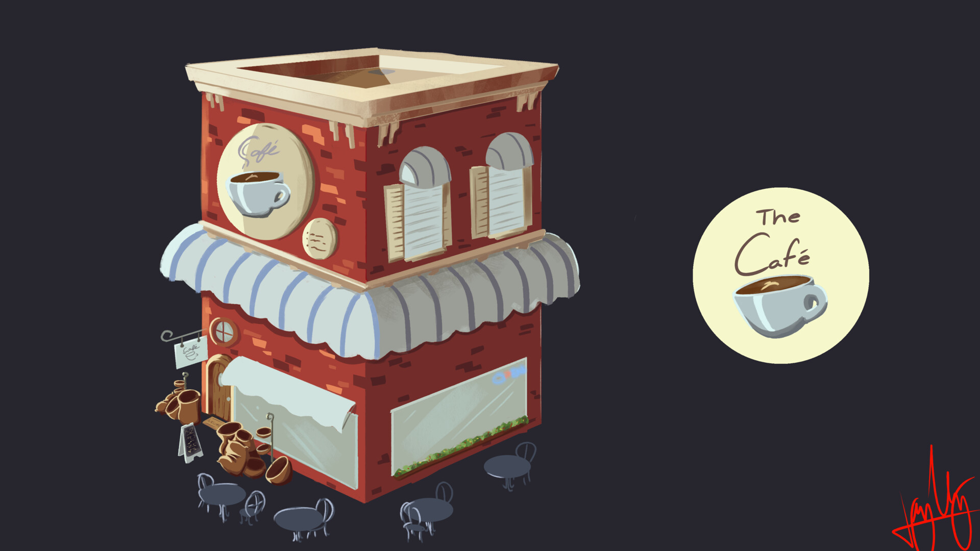 ArtStation - The Cafe