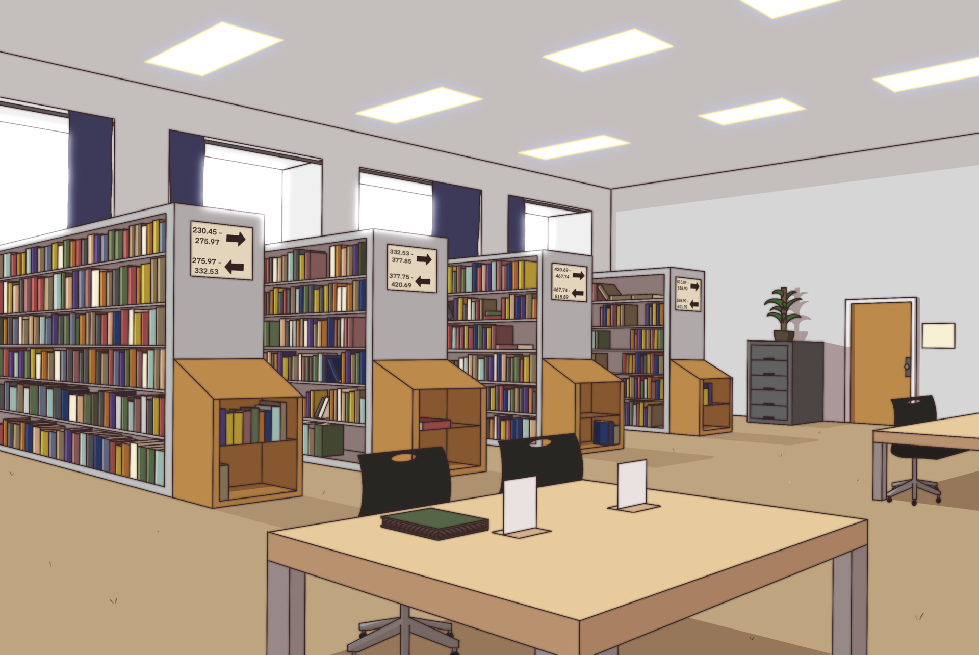 ArtStation - Background Illustration: Library