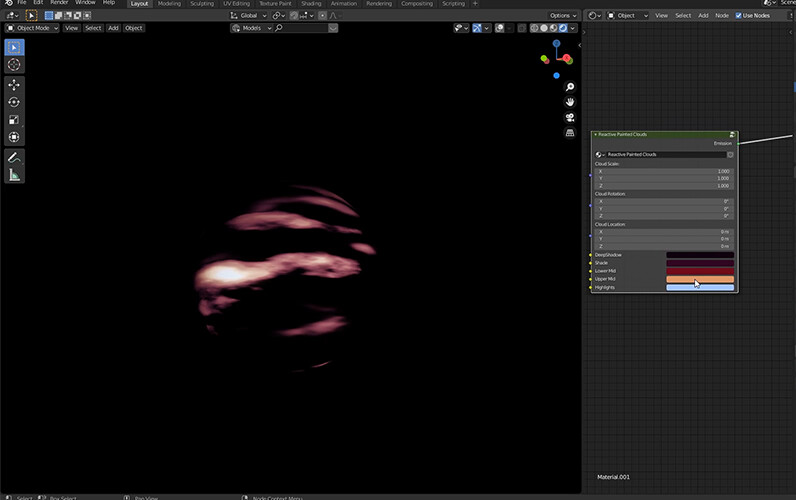 ArtStation - Blender Experiments 02: Stylized Skybox: Paint