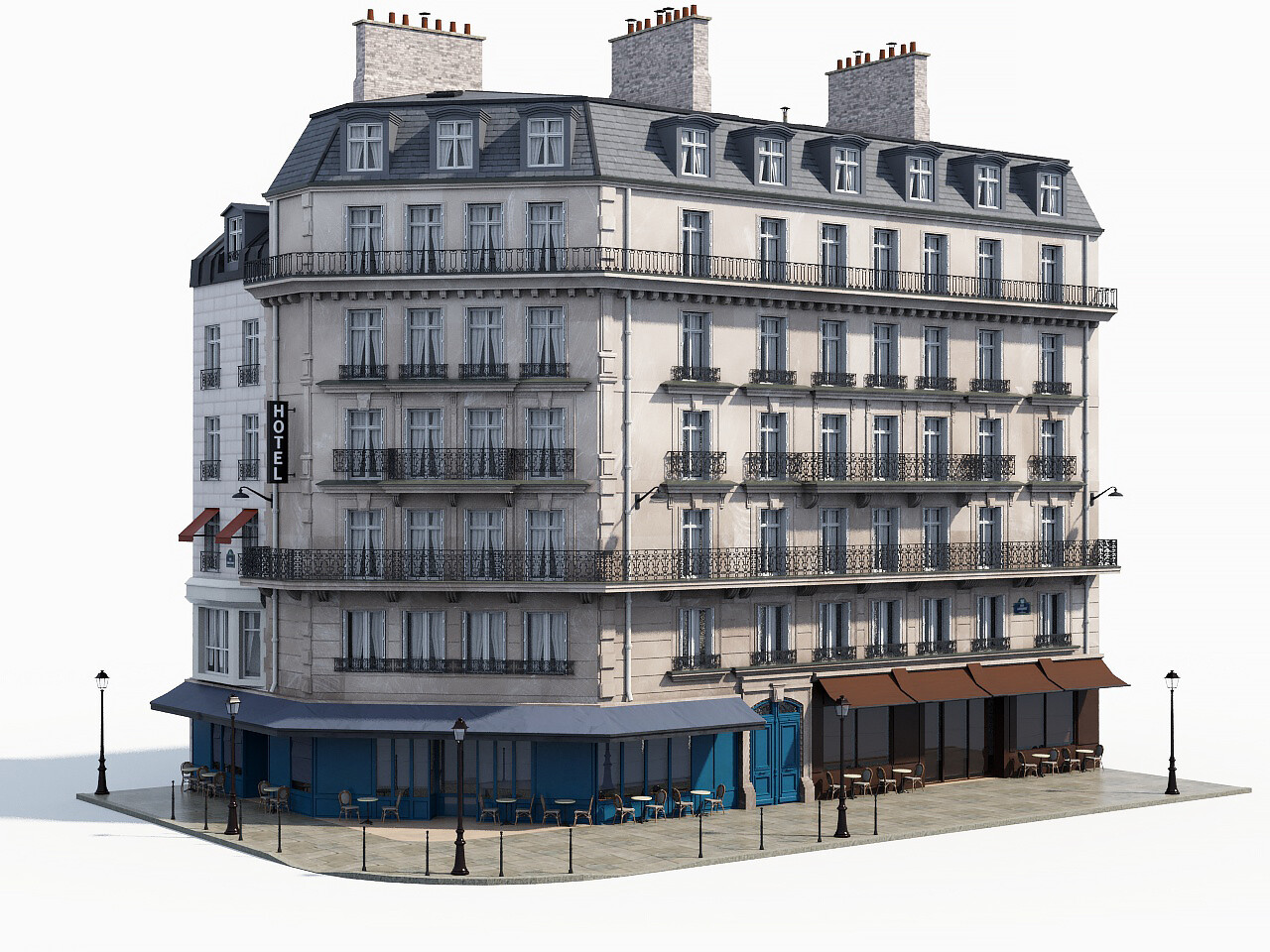 ArtStation - Haussman corner building