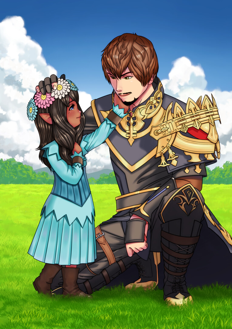 ArtStation - [Commissioned Work] MHW Couple