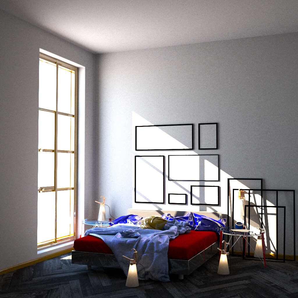 ArtStation - Mondrian Inspired Room