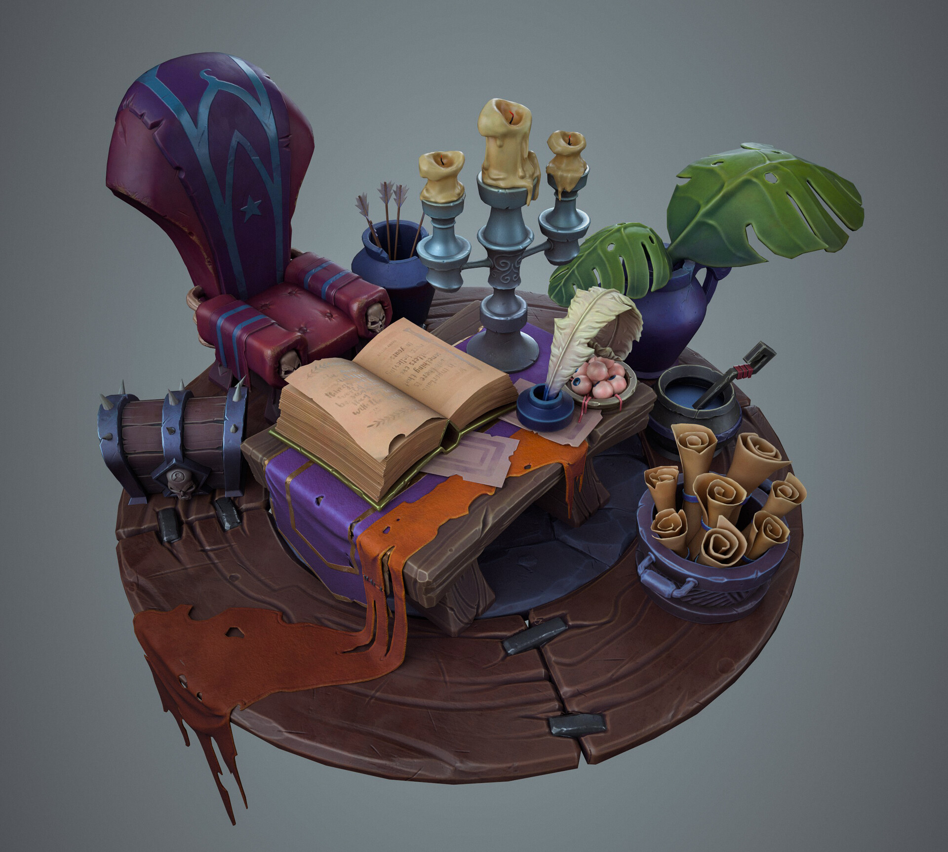 ArtStation - Stylized desktop