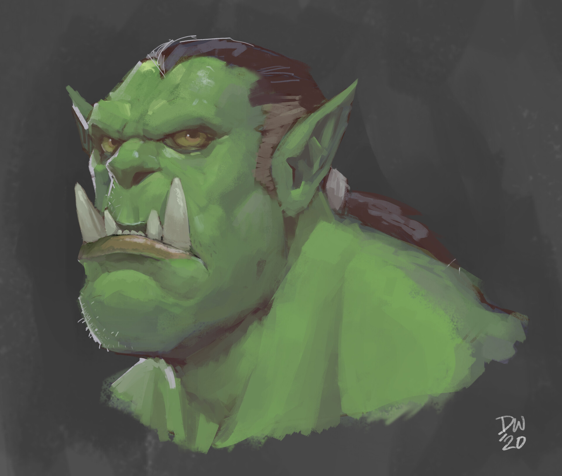 ArtStation - Orc Head Practice