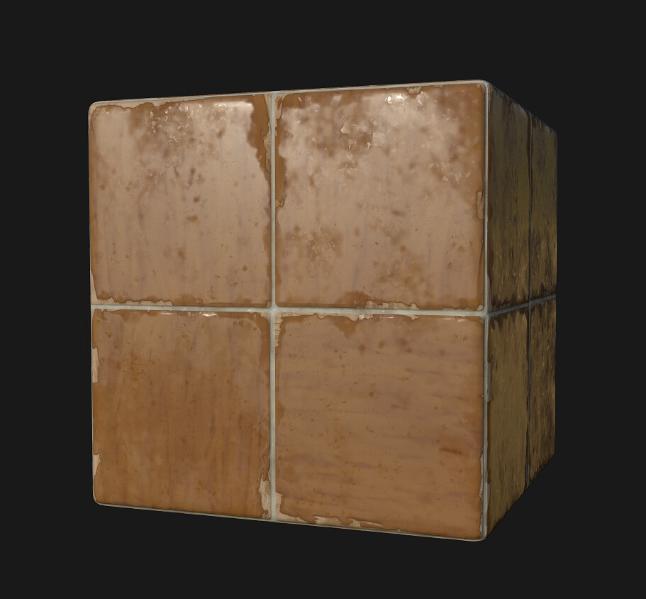 Esther's Portfolio - Stylized Striated Tile Floor