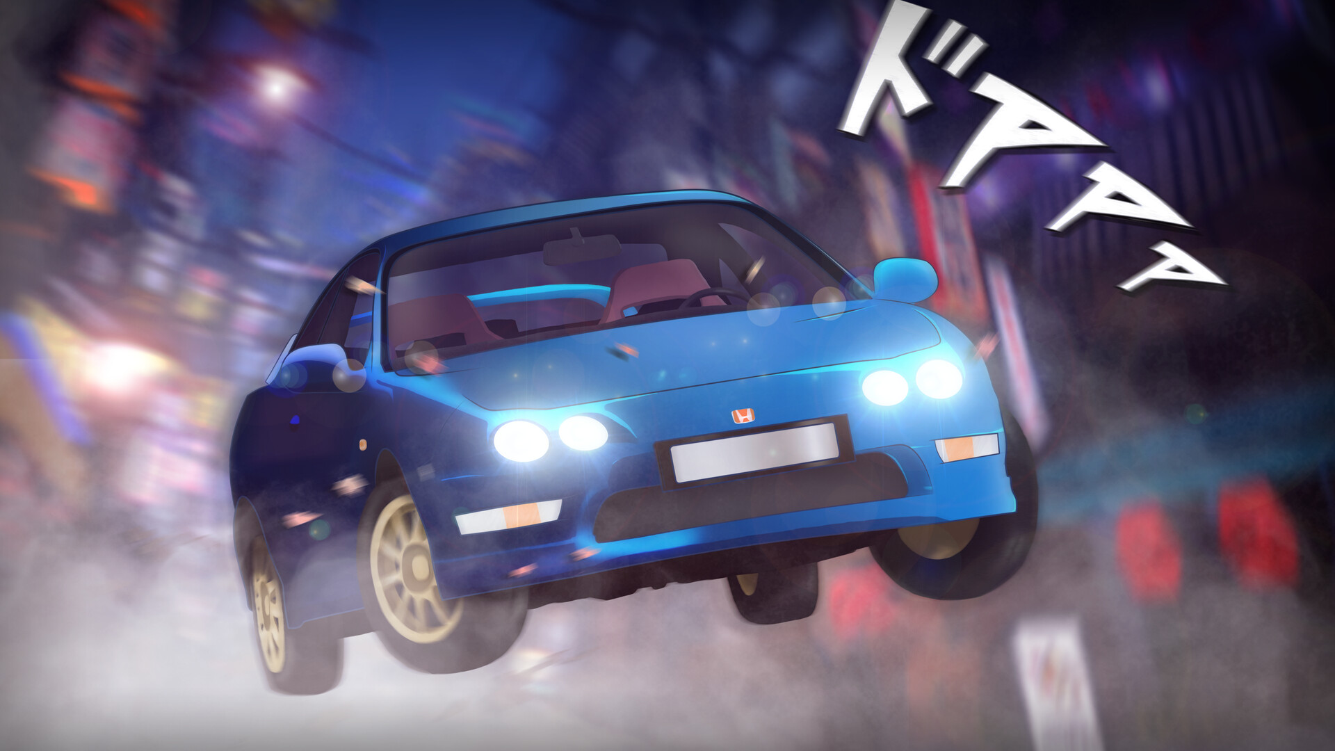 ArtStation - Honda Integra Type R x Subaru's colors