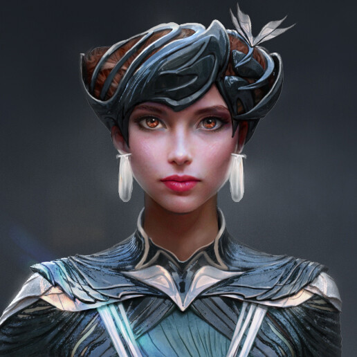 Xander Smith - Red-Eyed Queen Concept art using AI for facial idea ...