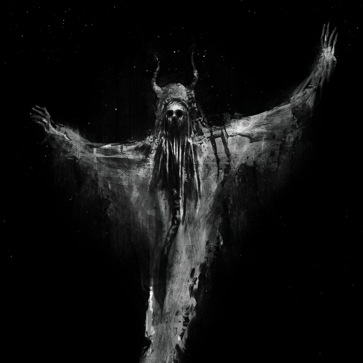 ArtStation - Horned Demon in Sky