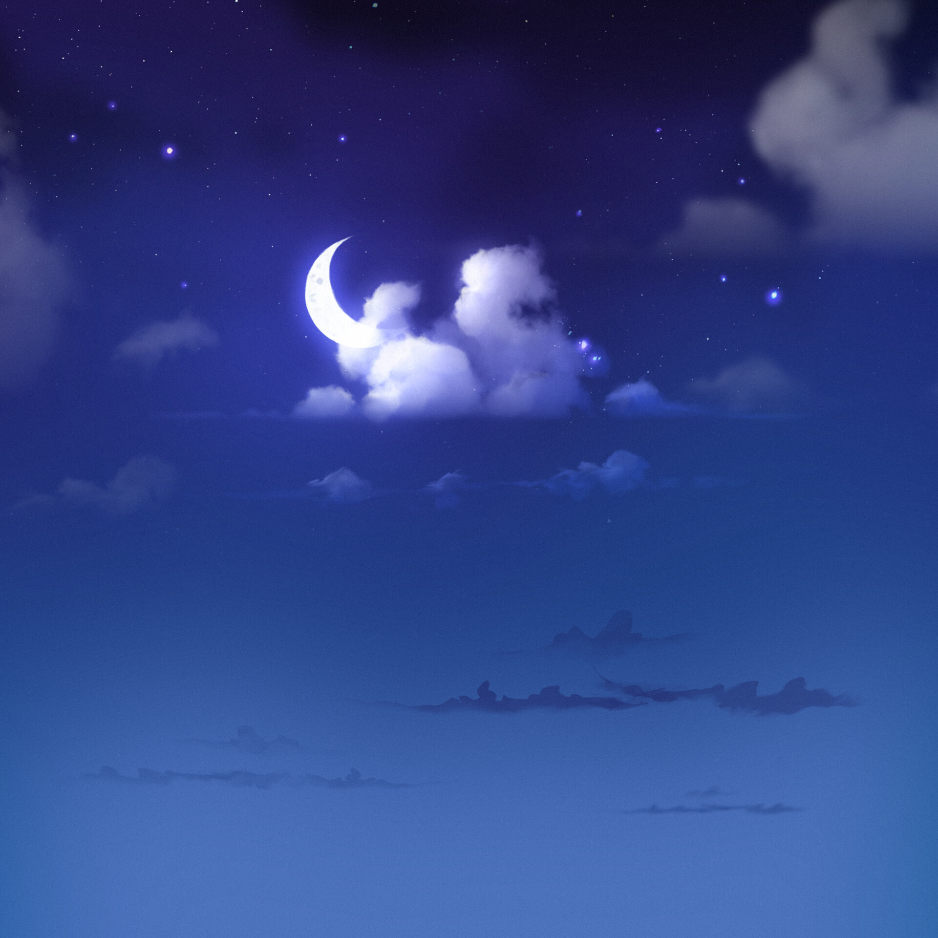ArtStation - Night Sky Illustration