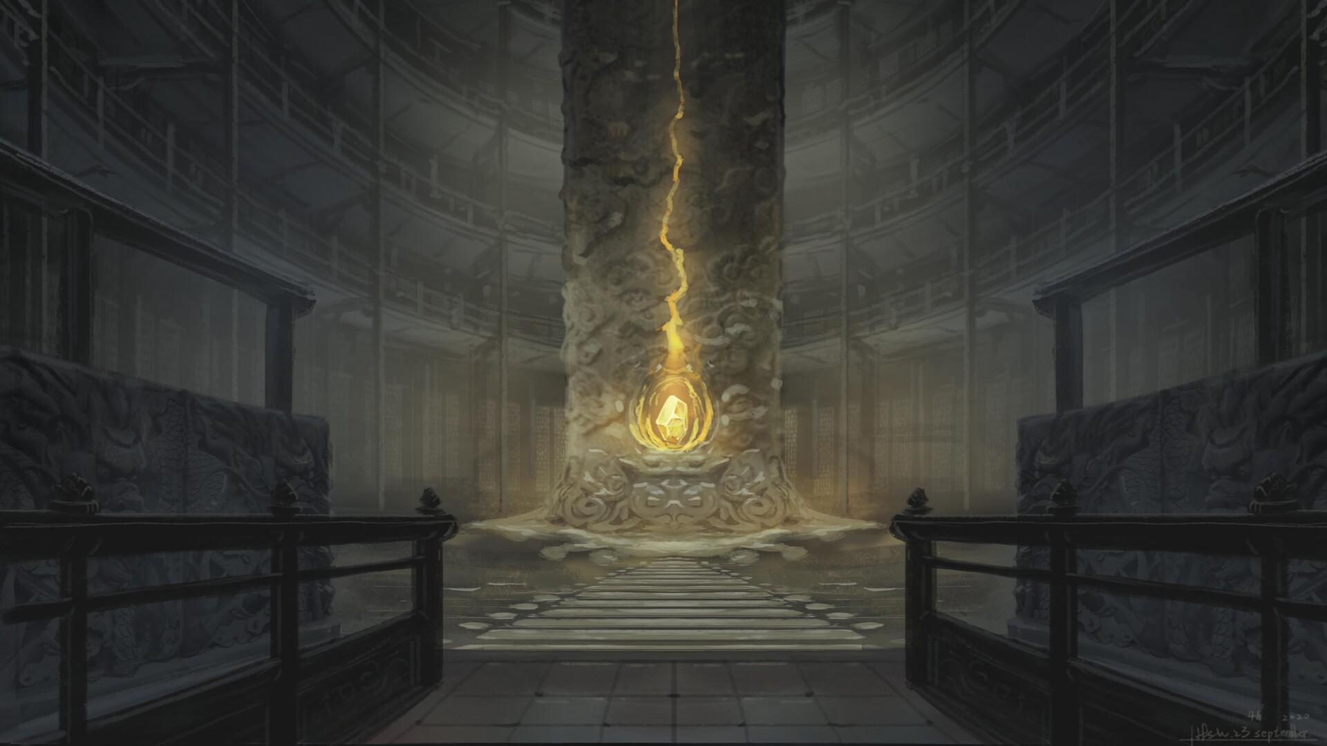 C-Reo Hsu - Chinese/Japanese ruins concept art