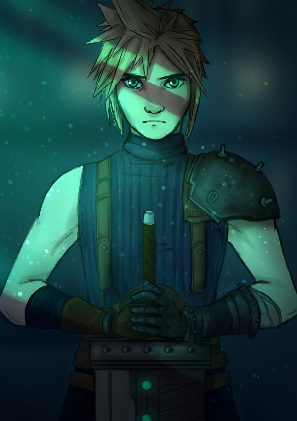 ArtStation - Mako - Cloud from FF7