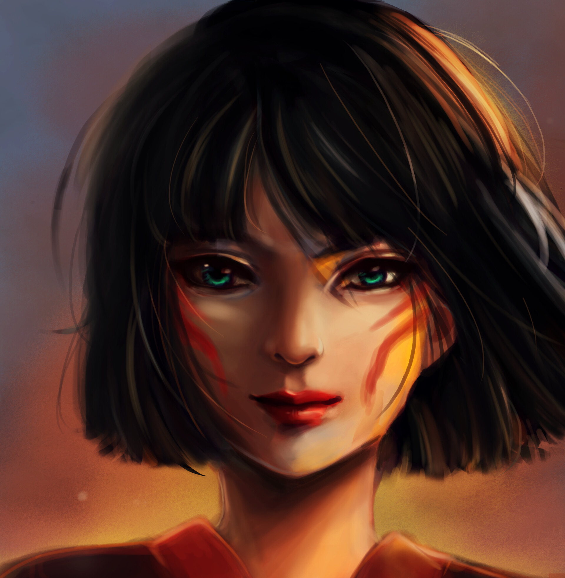 ArtStation - Red Girl
