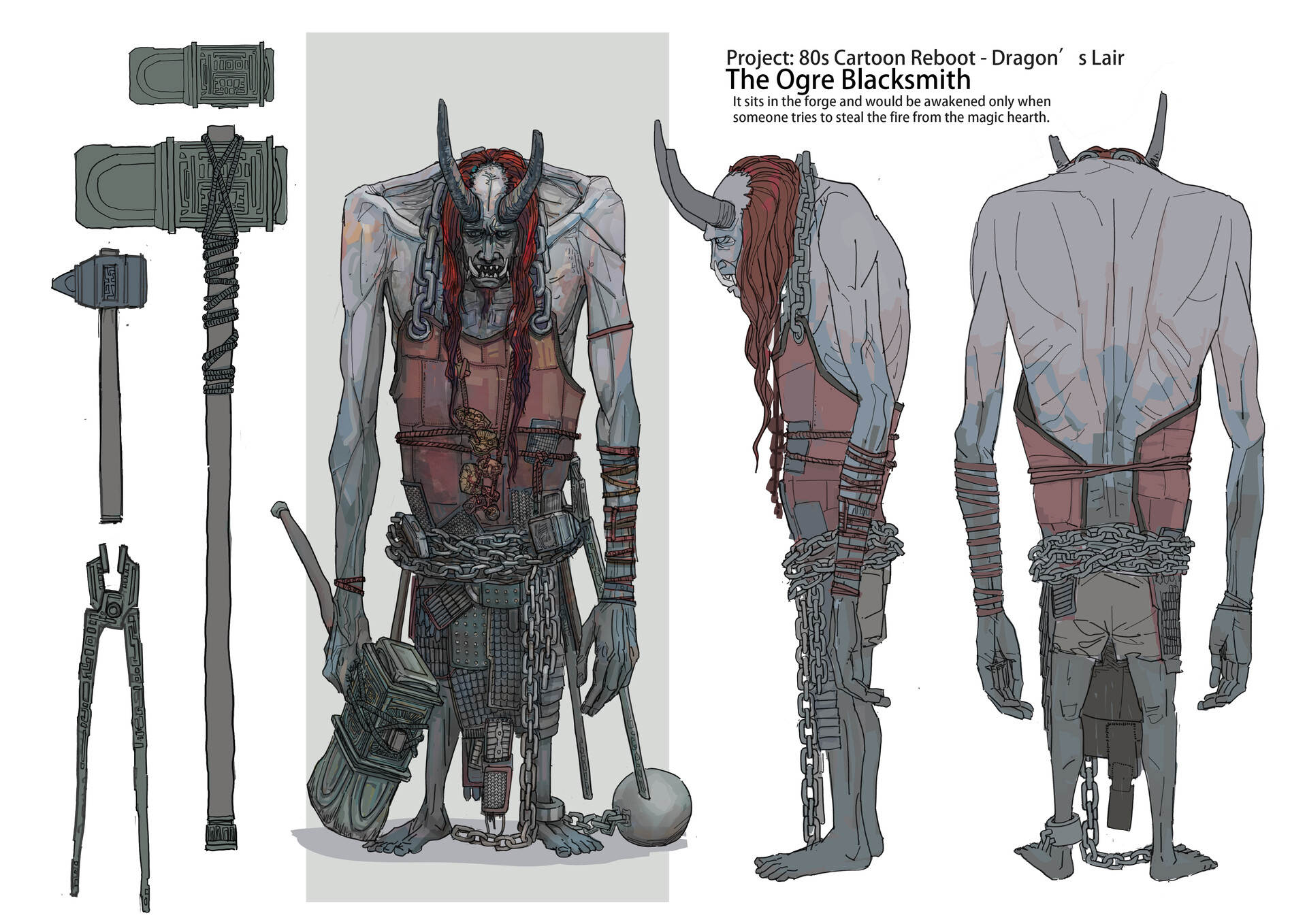 ArtStation - A Dragon's Lair Rework Project - the Ogre Blacksmith